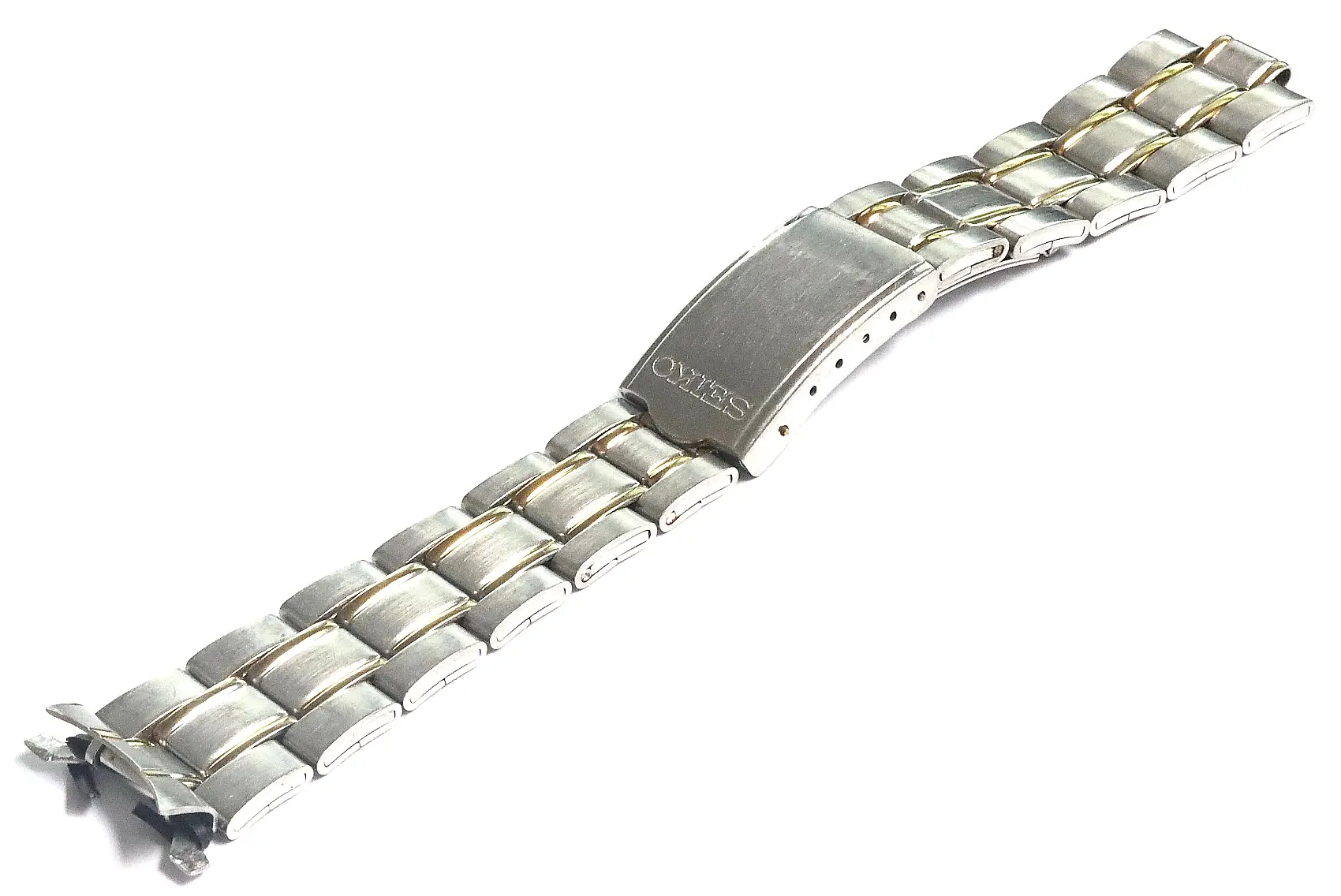 Seiko 19mm B1375.E incomplete men's bracelet for spares restore ...