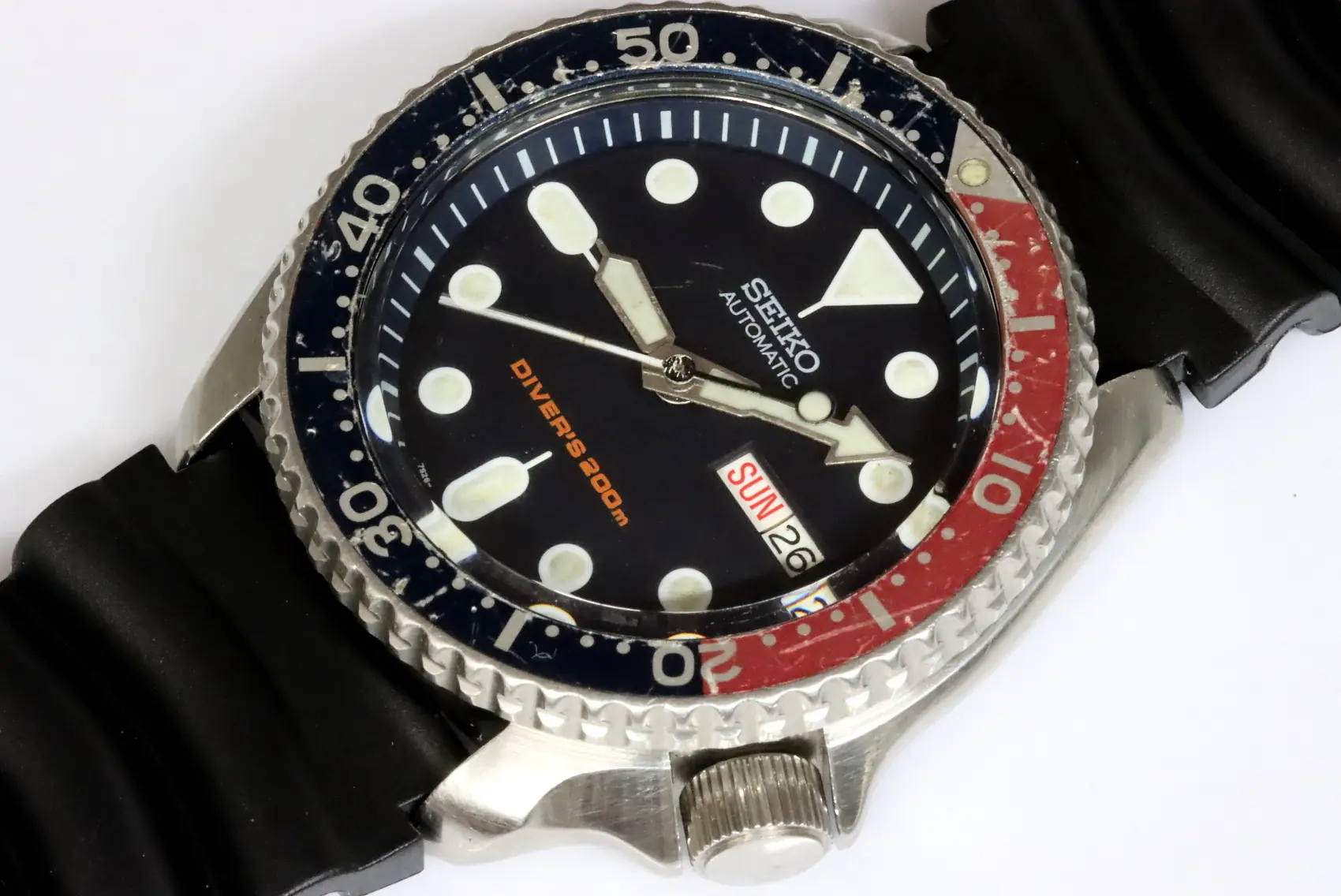 Seiko classic 7S26-0020 SKX007 automatic diver's watch ...