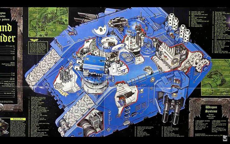 Retro 40k Posters: Cut-Away Land Raider & Predator