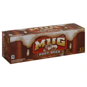 Diet info for Mug Root Beer Caffeine Free Soda - 12pk/12 fl oz Cans ...