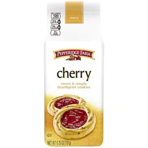 Diet info for Pepperidge Farm Verona Cherry Thumbprint Cookies, 6.75 oz ...
