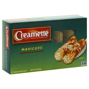 CREAMETTE, MANICOTTI, ENRICHED MACARONI PRODUCT Ingredients | Spoonful