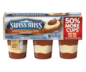 Diet info for CHOCOLATE VANILLA SWIRL PUDDING, CHOCOLATE VANILLA SWIRL ...