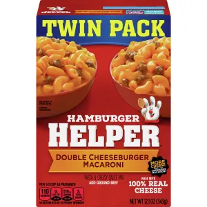 Hamburger Helper, Double Cheeseburger Macaroni Hamburger Helper, 12.1 ...