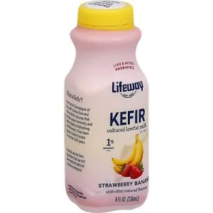 Lifeway Low Fat Strawberry Banana Kefir Milk Smoothie, 8 Oz - 8 Oz ...