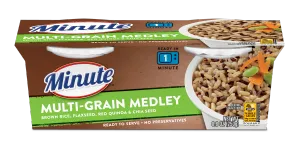 Ready to serve multi-grain medley brown rice, flaxseed, red quinoa ...