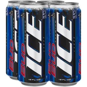 Diet info for Bud Ice Beer, 4 Pack 16 fl. oz. Cans, 5.5% ABV - Spoonful