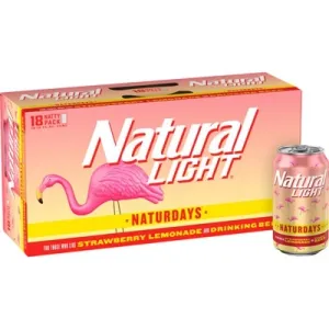 Natural Light Naturdays Strawberry Lemonade Beer, 18 Pack 12 fl. oz ...