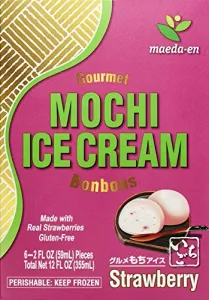Diet info for Maeda-En Mochi Ice Cream Strawberry - 12 Fl. Oz. - Spoonful