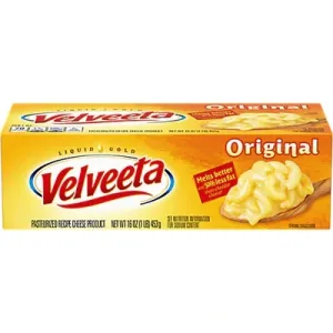 Diet info for Velveeta Cheese Original Melts Better 45% Less Fat - 16 ...