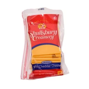 Shullsburg Creamery Sliced Mild Cheddar Cheese, 8 Oz., 10 Count ...