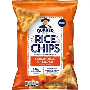 Diet info for Quaker Rice Chips Farmhouse Cheddar - Spoonful