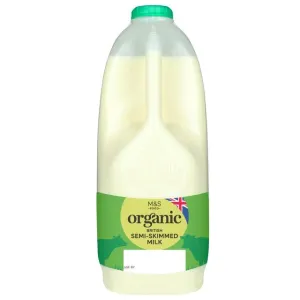 M&S Organic Semi-Skimmed Milk 4 Pints Ingredients | Spoonful