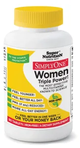 Diet info for Super Nutrition Simply One Women Triple Power ...