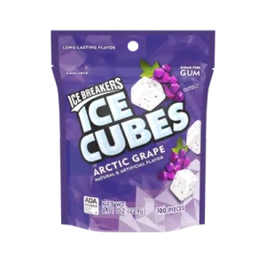 Diet info for Ice Breakers Ice Cubes, Arctic Grape Gum, 100 Pieces, 8. ...