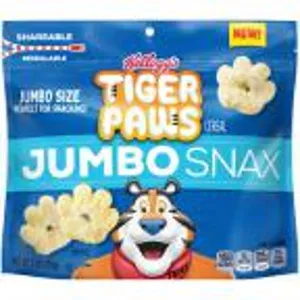 Diet info for Kellogg's Tiger Paws Jumbo Snax Cereal Snacks Original ...