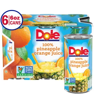 Diet info for 100% PINEAPPLE ORANGE JUICE FROM CONCENTRATE, PINEAPPLE ...