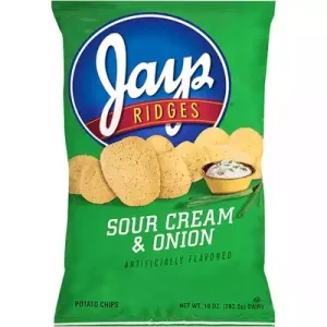 Jays Chips Ridges Sour Cream & Onion Potato Chips - 10oz Ingredients ...