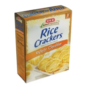Diet info for H‑E‑B Select Ingredients White Cheddar Rice Crackers ...