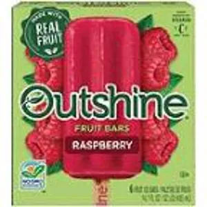Diet info for OUTSHINE Raspberry Frozen Fruit Bars, 6 Ct. Box | Gluten ...