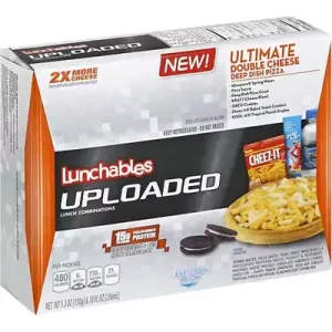 Diet info for Lunchables Uploaded Ultimate Double Cheese Deep Dish ...