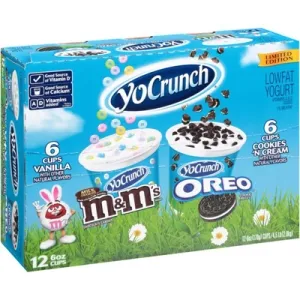 Diet info for YoCrunch Vanilla Lowfat Yogurt with M&M's Chocolate ...
