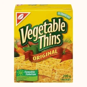 Diet info for Christie Vegetable Thins Original Crackers - Spoonful