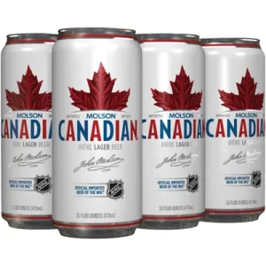 Diet info for Molson Canadian Lager Beer, 6 Pack, 16 fl. oz. Cans, 5% ABV - Spoonful