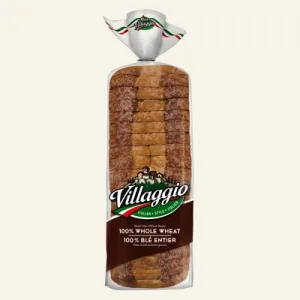 Diet info for Villaggio® Thick Slice 100% Whole Wheat Bread - Spoonful