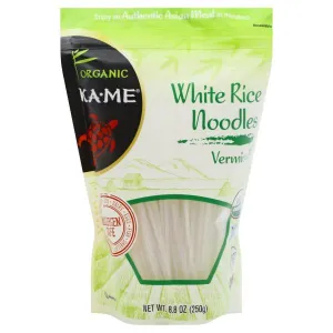 Diet info for Ka-Me Noodles, Organic, White Rice, Vermicelli - Spoonful