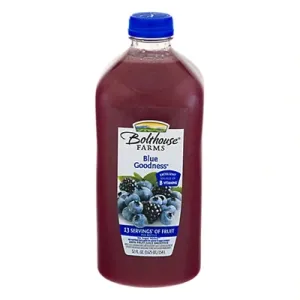 Diet info for Bolthouse Farms 100% Fruit Juice Smoothie Blue Goodness ...