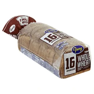 Franz Sandwich Bread Premium 100% Whole Wheat - 16 Oz Ingredients ...