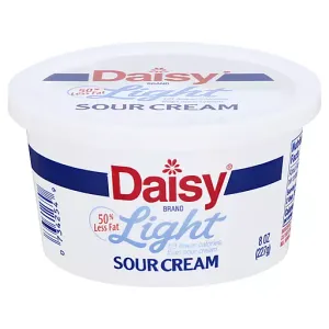 Diet info for Daisy Pure & Natural Light Sour Cream - 8oz - Spoonful