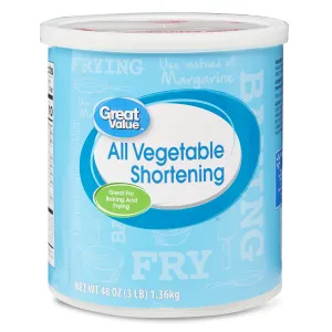 Diet info for Great Value All Vegetable Shortening, 48 oz - Spoonful