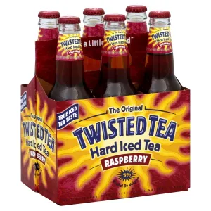 Diet info for Boston Twisted Tea Raspberry Cocktail, 6 pack, 12 fl oz ...