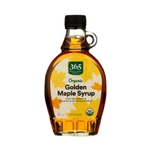 Diet info for 365 by Whole Foods Market, Organic Pure 100% Grade A ...