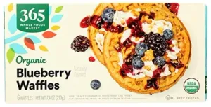 Diet info for 365 Everyday Value, Organic Blueberry Waffles, 6 ct ...