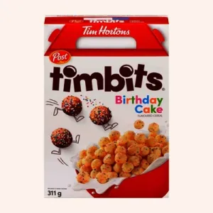 Post Tim Hortons timbits Birthday Cake Flavoured Cereal Ingredients ...