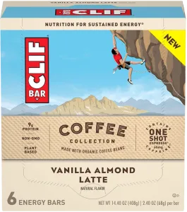 Diet info for CLIF Bar Coffee Collection Breakfast Bars, Vanilla Almond ...
