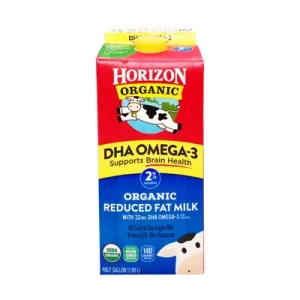 Diet info for Horizon Organic Milk DHA Omega-3 2% Reduced Fat Half ...