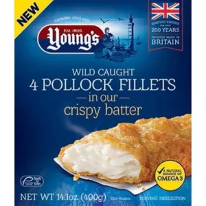 Diet info for Young's Wild Caught Crispy Battered Alaska Pollock ...