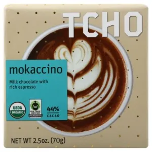 Tcho Chocolate Milk Chocolate Bar - Mokaccino - Case of 12 - 2.5 oz ...