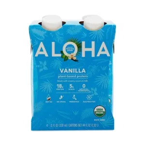 Diet info for Aloha Vanilla Organic Plant-Based Protein Drink - Spoonful