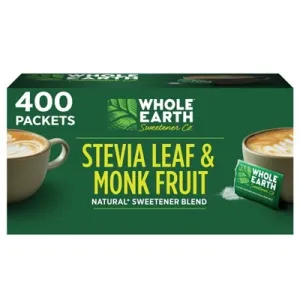 Alpha-Gal? Whole Earth Stevia Monk Fruit and Erythritol Sweetener, 400 ...