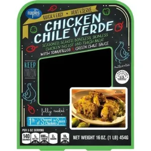 Diet info for Naples Kitchen Chicken Chili Verde, 16 oz - Spoonful