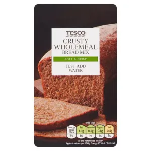 Diet info for Tesco Crusty Wholemeal Bread Mix 500G - Spoonful