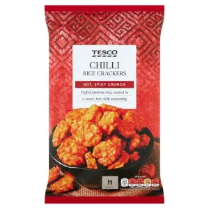 Diet info for Tesco Chilli Rice Crackers 125G - Spoonful