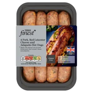 Diet info for Tesco Finest 4 Pork Cheese & Jalapeno Hot Dogs 400G ...