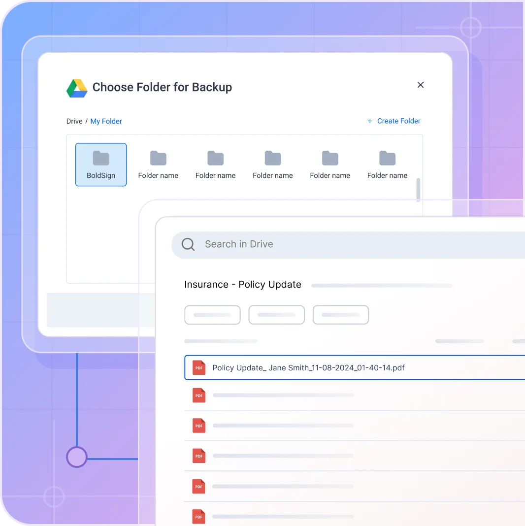 Integrate BoldSign eSignatures with Google Drive - BoldSign
