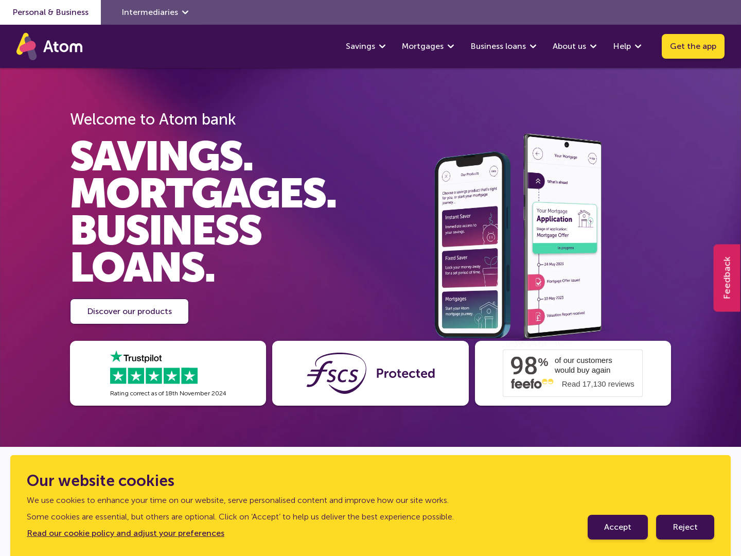 Atom bank received £30,000,000 in a crazy growth funding round.